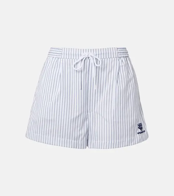 Polo Ralph Lauren Wimbledon Striped Cotton Shorts - White
