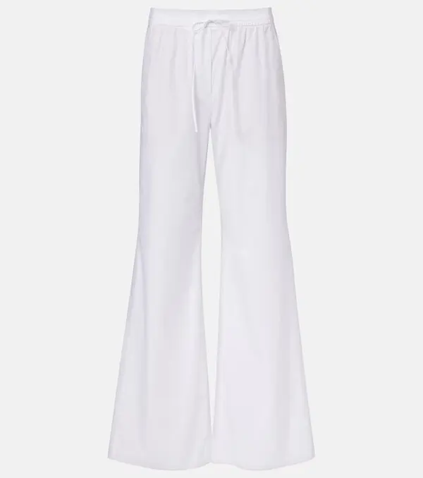 Dorothee Schumacher Poplin Power Ii Cotton Wide-leg Pants - White