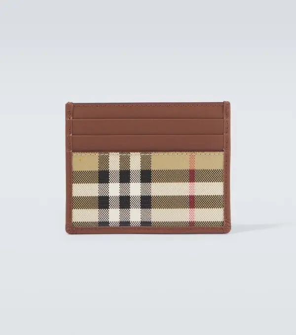 Burberry Check Canvas Card Holder