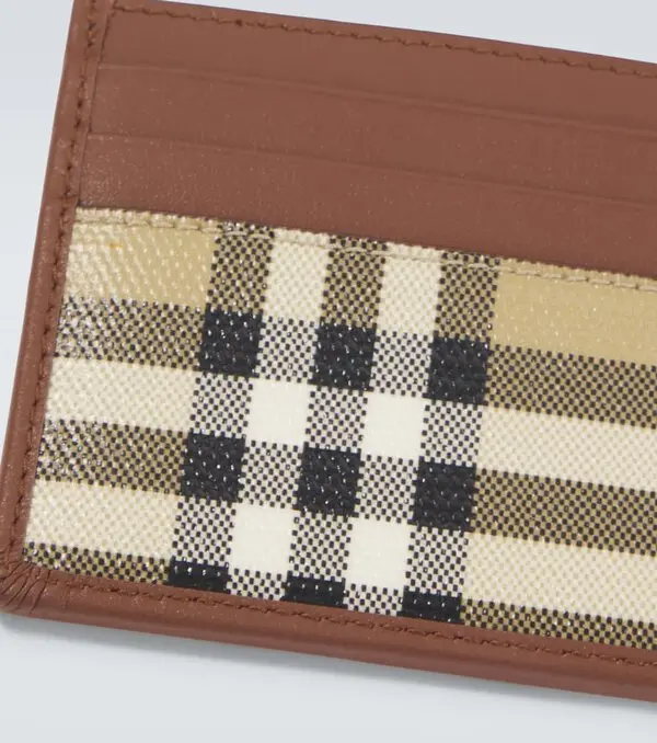 Burberry Check Canvas Card Holder