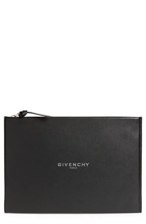 Givenchy Antigona Padded Leather Zip Pouch - Black