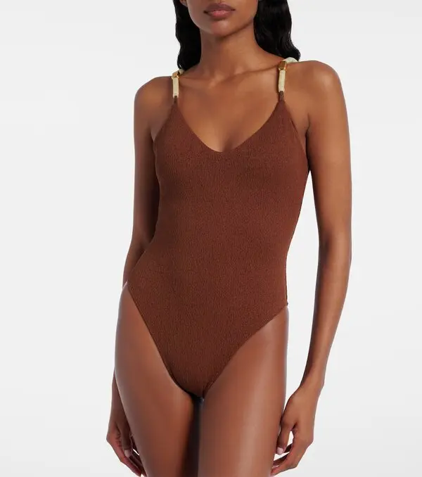 VIX PAULA HERMANNY Harper Beaded Swimsuit