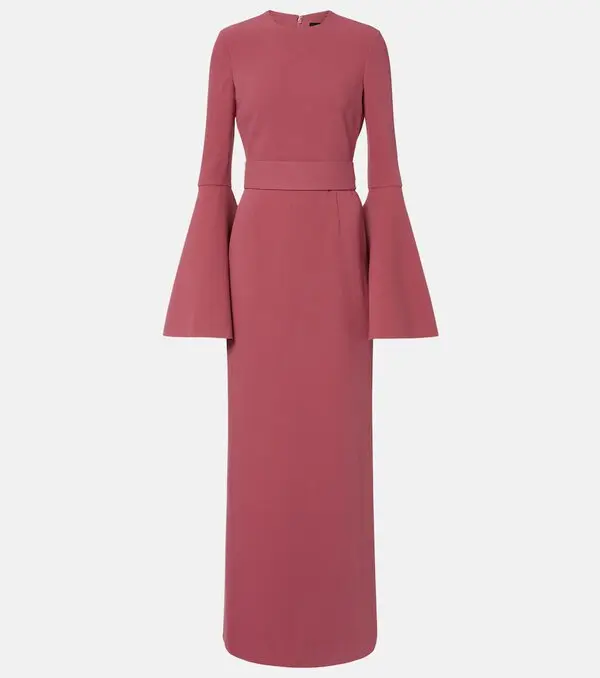 Solace London Theia Belted Gown - Pink