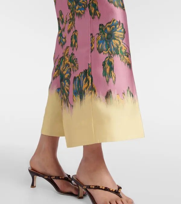 ALEMAIS Faye Floral Cropped Trousers