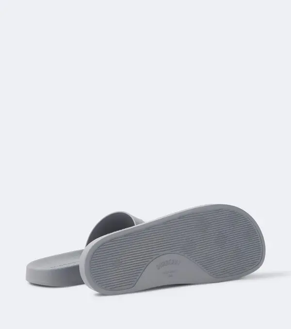 Burberry Logo Slides - Grey