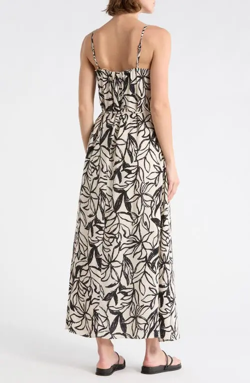 Sam Edelman Sleeveless Floral Print Maxi Dress