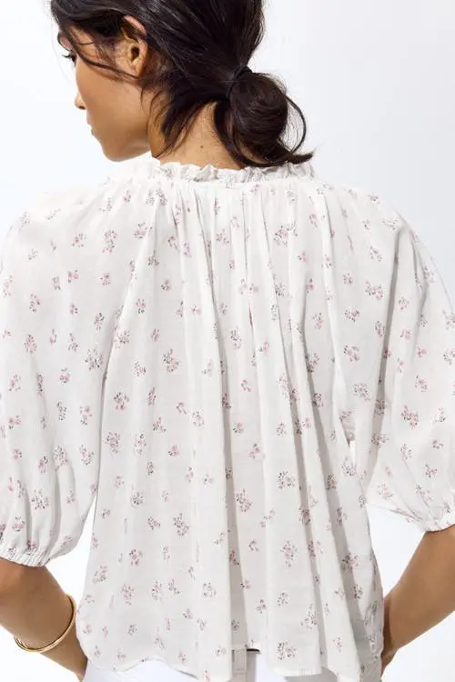H&m Pintucked Blouse