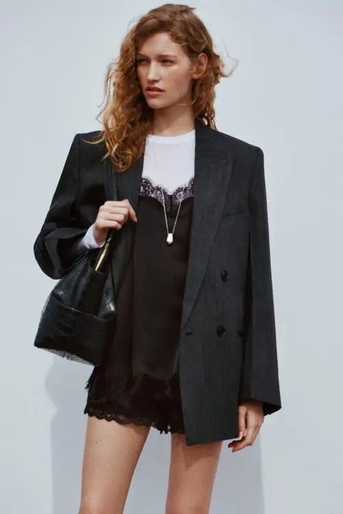 H&m Lace-trimmed Strappy Top