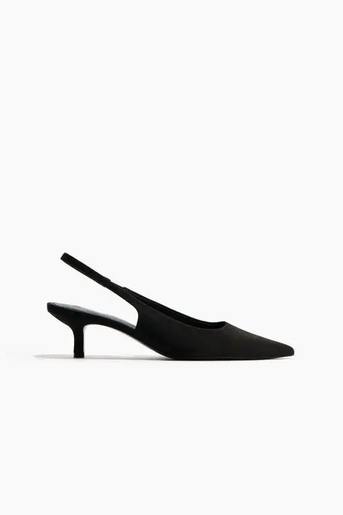 H&m Slingback Court Shoes - Black