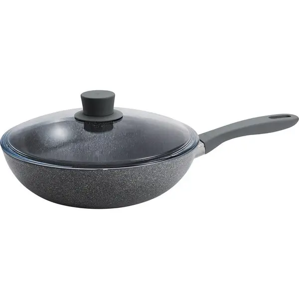 ZWILLING 11-inch Nonstick Wok Pan With Lid - Grey