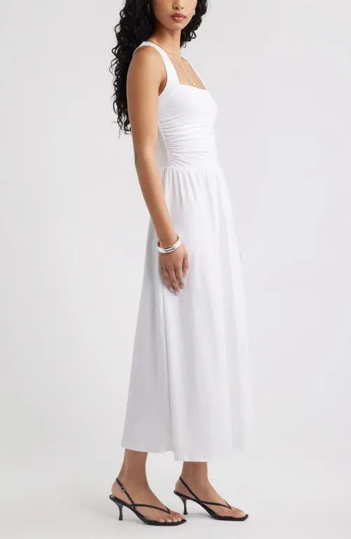 OPEN EDIT Square Neck Maxi Dress - White