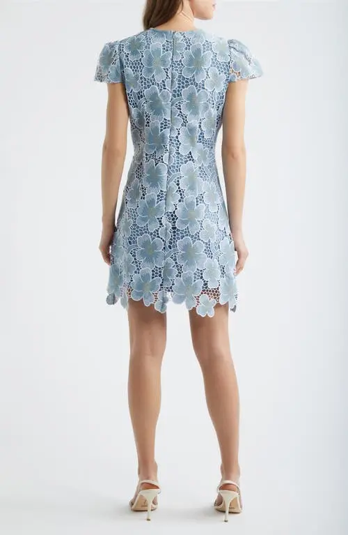 ZOE AND CLAIRE Floral Lace Cap Sleeve Dress