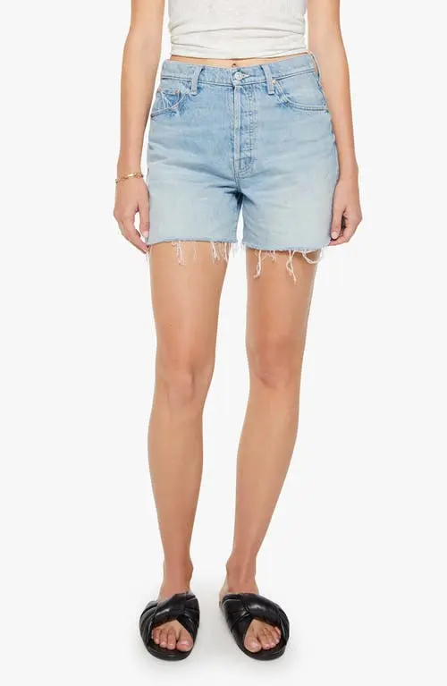 MOTHER The Extra Mile Cutoff Denim Shorts