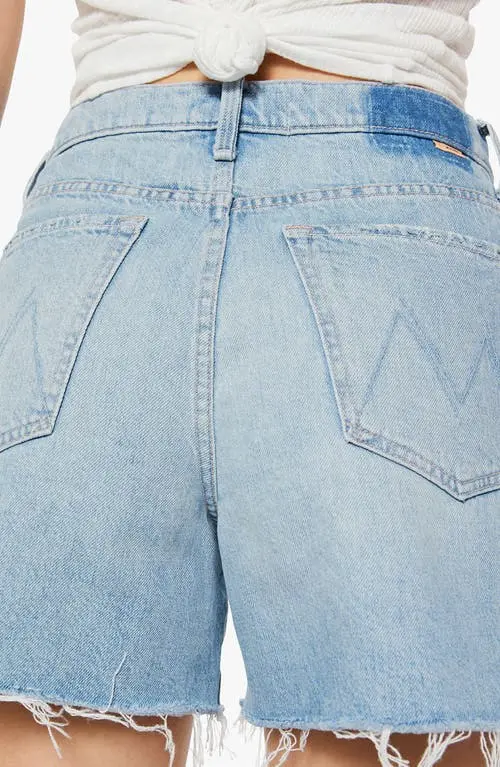 MOTHER The Extra Mile Cutoff Denim Shorts