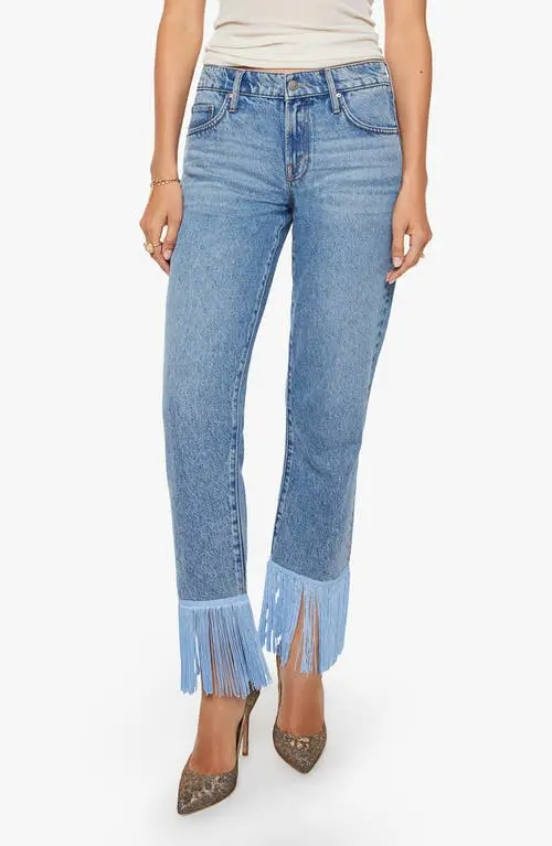 MOTHER The Relish Fringe Ankle Jeans - Jerky