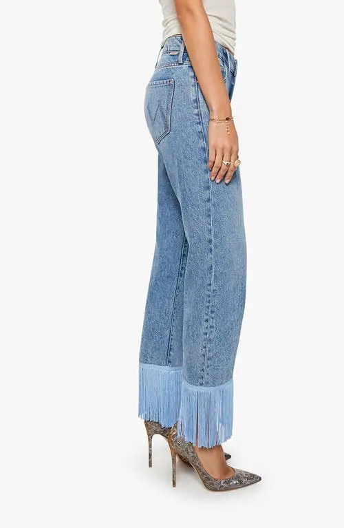 MOTHER The Relish Fringe Ankle Jeans