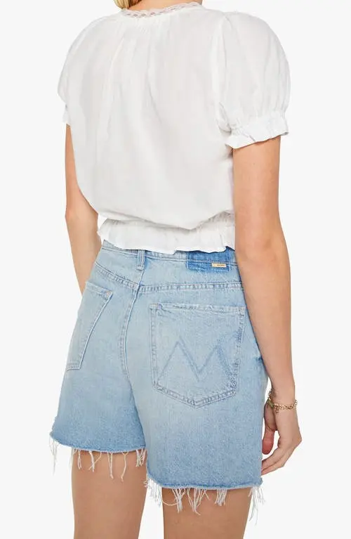 MOTHER The Love Letter Cotton Drawstring Waist Shirt