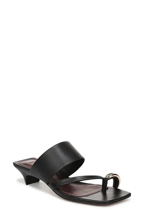 Vince Stacy Toe Loop Sandal - Black