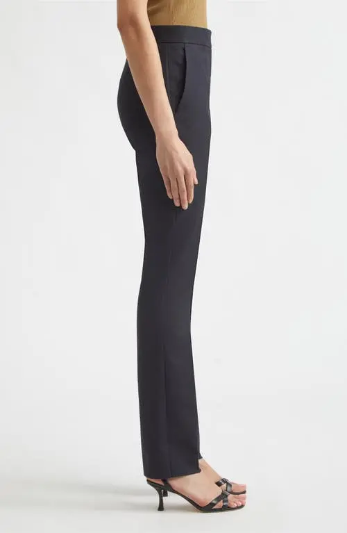 Max Mara Modino Slim Cut Stretch Cotton Trousers