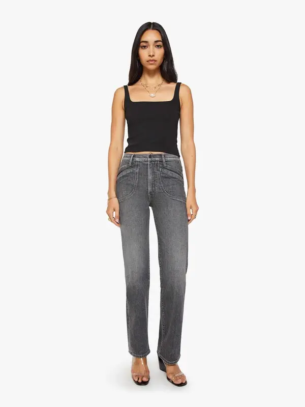 MOTHER The Rambler Utility Sneak Dainty And Dangerous Jeans - Grey