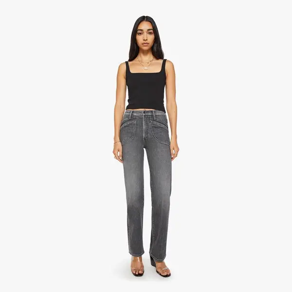 MOTHER The Rambler Utility Sneak Jeans - Grey