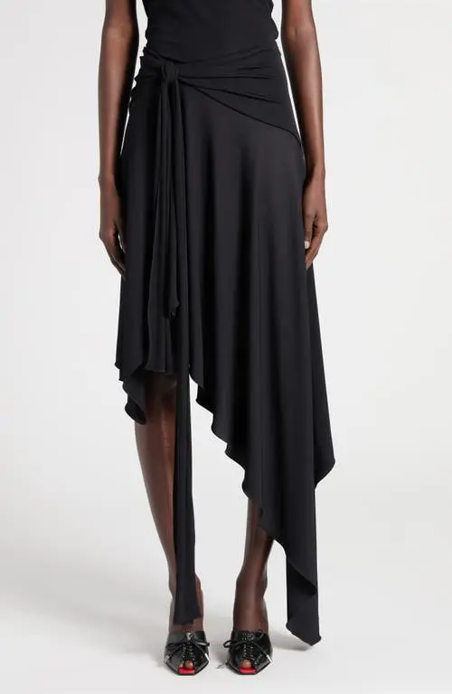 Alexander McQueen Asymmetrica Jersey Skirt