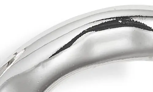 Nordstrom Hammered Hoop Earrings - Silver