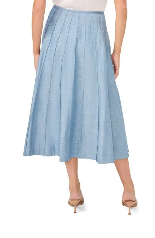 Halogen Pintuck Panel Midi Skirt