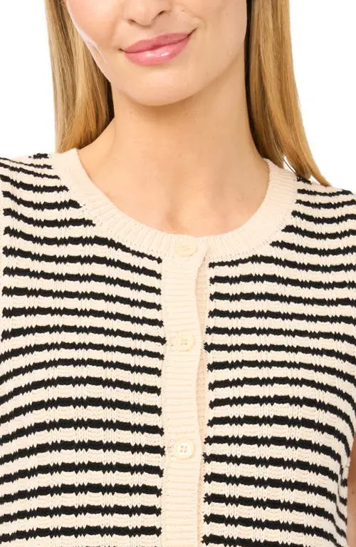 Halogen Stripe Sweater Vest - Buttercream
