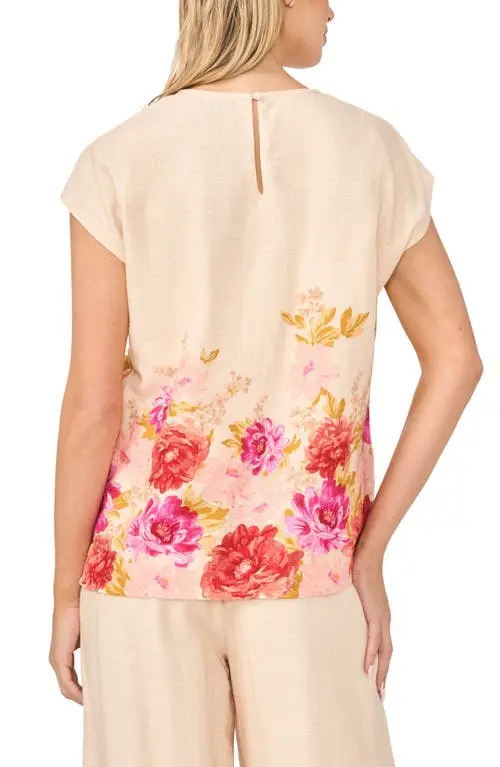 Halogen Floral Print Relaxed Fit Top