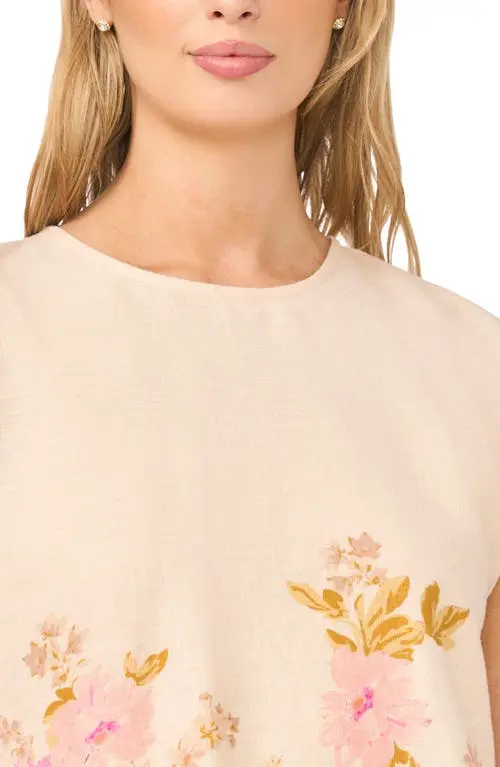 Halogen Floral Print Relaxed Fit Top