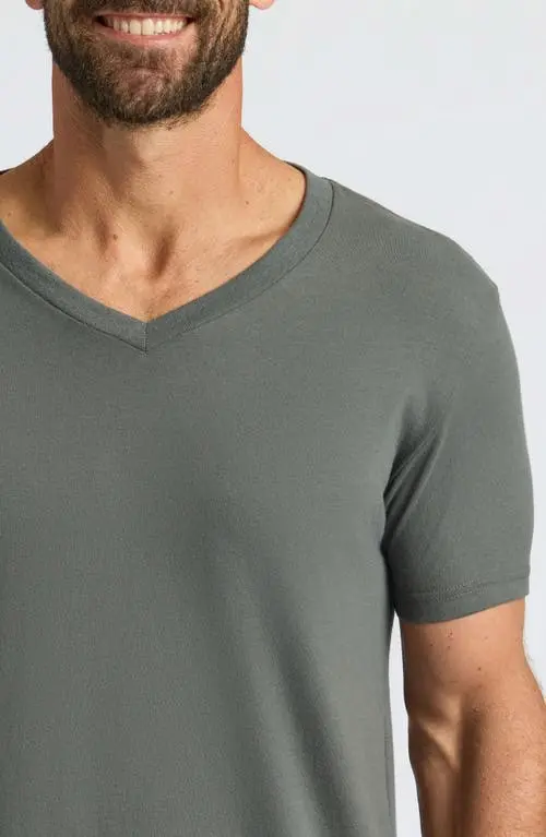 True Classic Short Sleeve V-neck T-shirt - Carbon