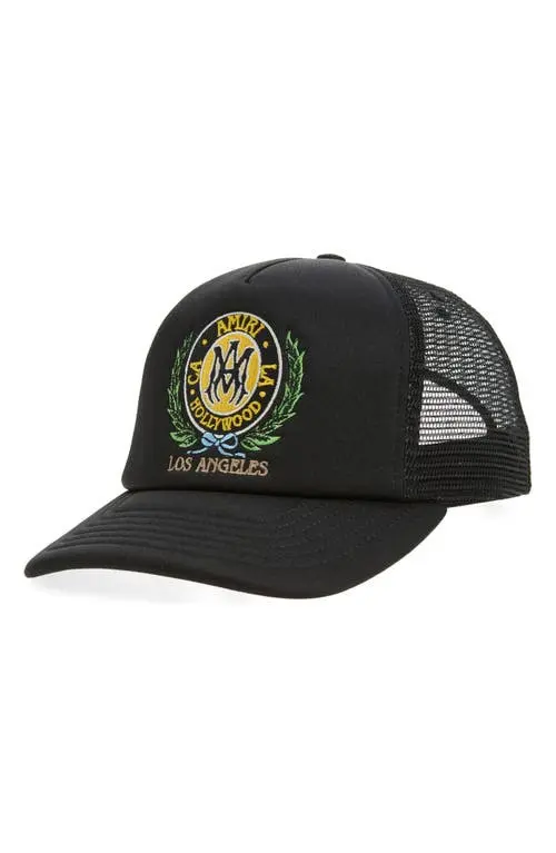 Amiri Crest Mesh Back Trucker Hat