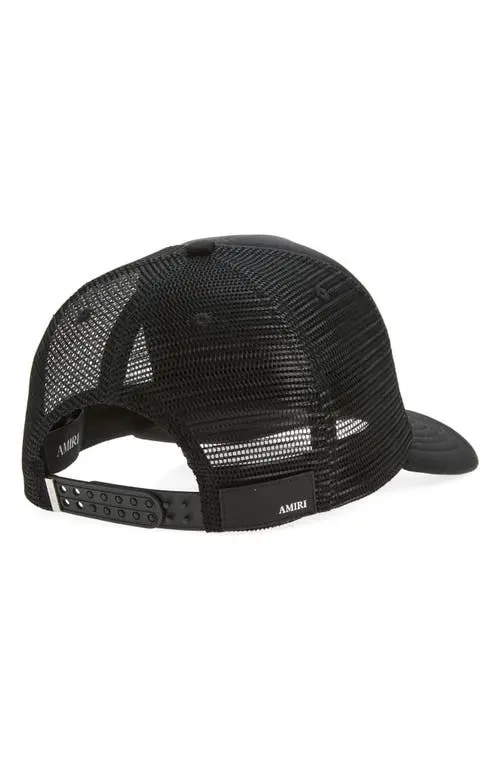 Amiri Crest Mesh Back Trucker Hat