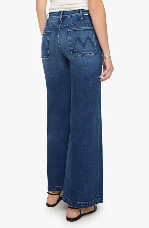 MOTHER The Hustler Roller Sneak High Waist Wide Leg Jeans