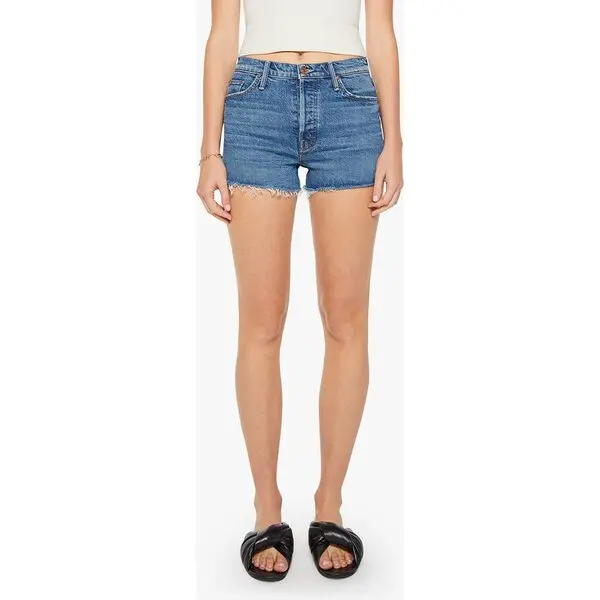 MOTHER The Tomcat Cutoff Denim Shorts