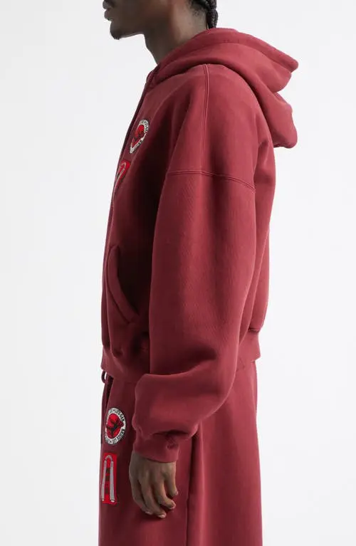 LU'U DAN Bruce Lee Cotton Fleece Zip-up Hoodie
