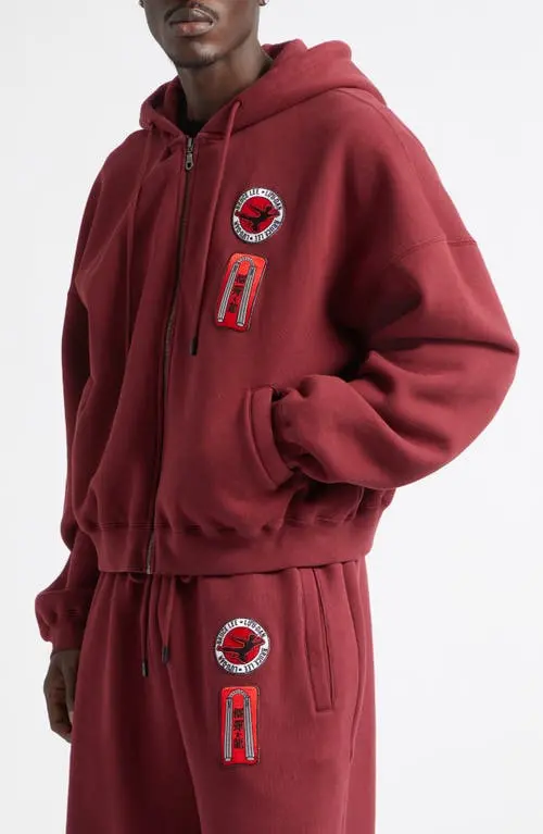 LU'U DAN Bruce Lee Cotton Fleece Zip-up Hoodie