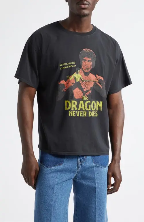 LU'U DAN Cotton Graphic T-shirt - Black