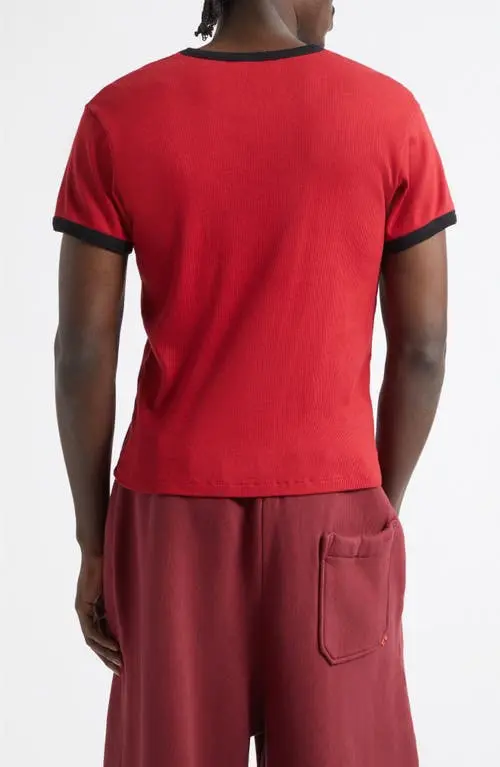 LU'U DAN Bruce Lee Rib Cotton Ringer T-shirt