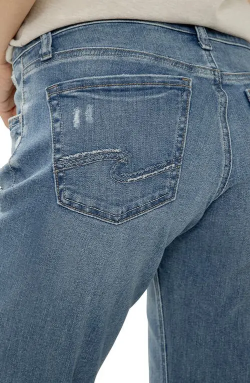 SILVER JEANS CO. Chelsea Frayed Boyfriend Jeans