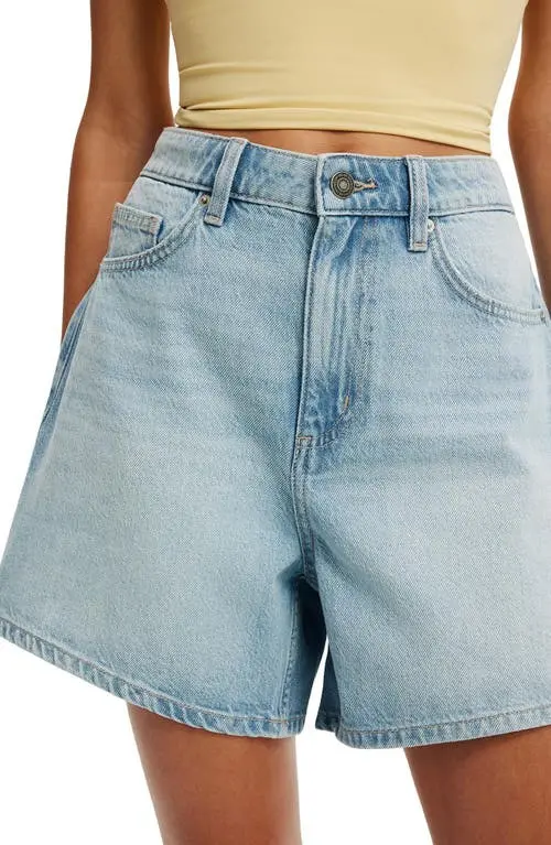 COTTON ON High Waist '90s Denim Shorts