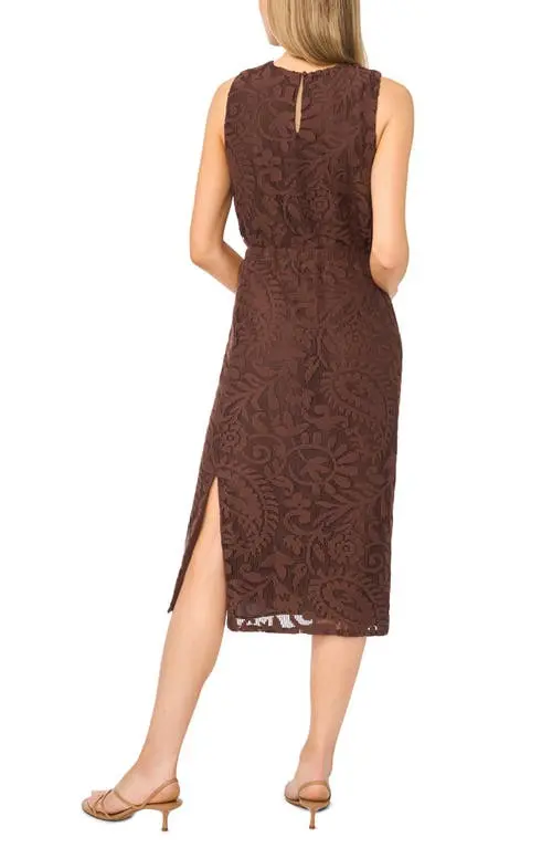 Halogen Lace Pull-on Midi Skirt - Chicory Coffee