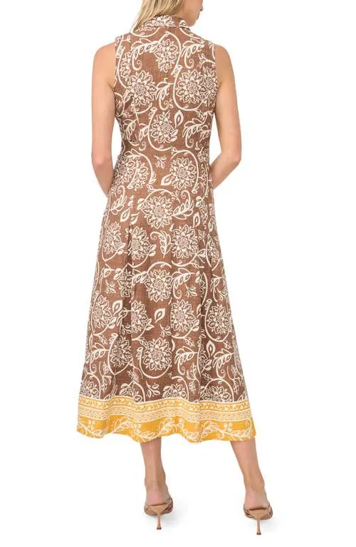 Halogen Floral Sleeveless Shirtdress