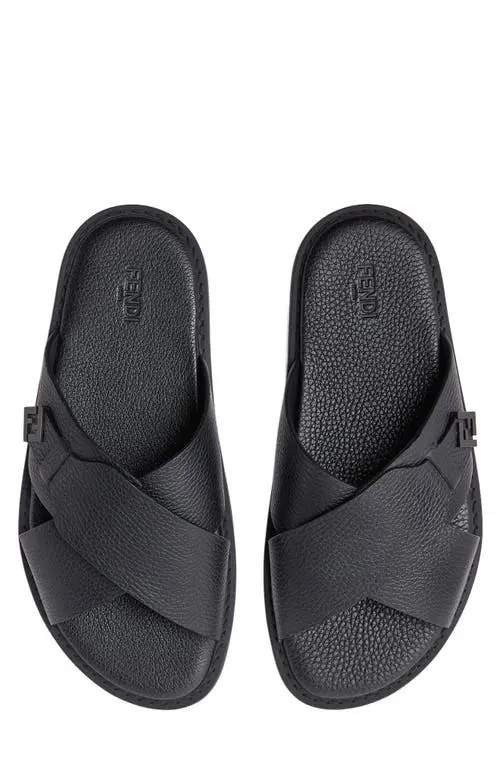 Fendi Squared Ff Slide Sandal