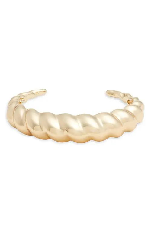 Nordstrom Scallop Polished Cuff Bracelet - Gold