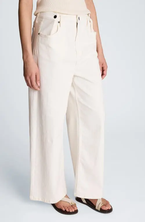 KENNETH COLE Adjustable Waist Wide Leg Pants