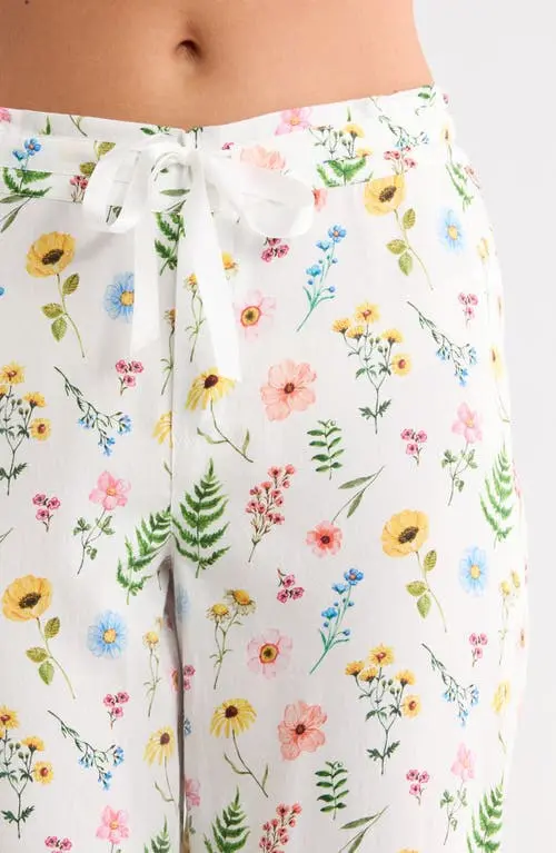 PAPINELLE Elodie Cotton Sateen Crop Pajamas