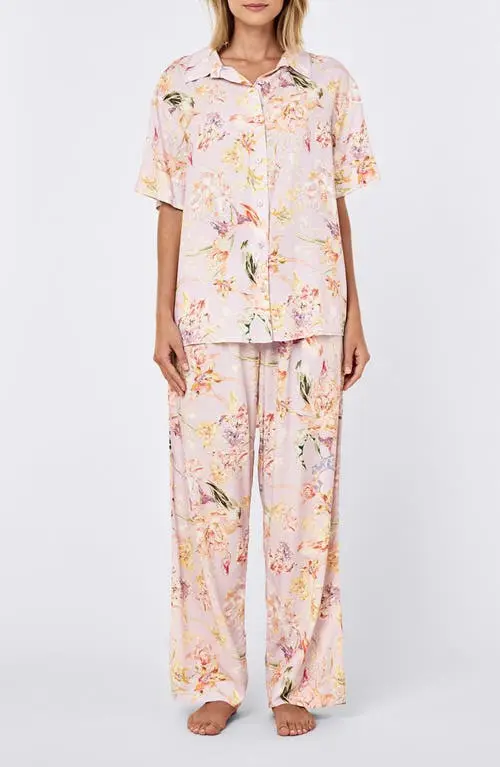 PAPINELLE Bailey Floral Print Pajamas - Soft Lavender