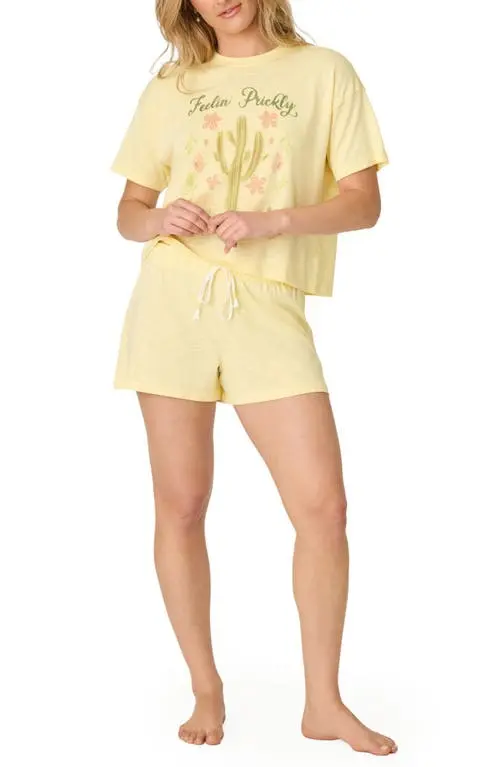 PJ Salvage Softee Cotton & Modal Short Pajamas - Vanilla